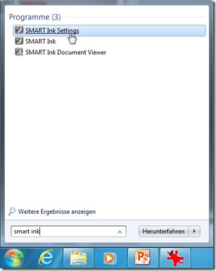 Smart Ink verhindert Powerpoint Übergänge | ictschule