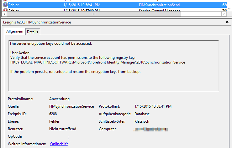 Problem mit DirSync | ictschule