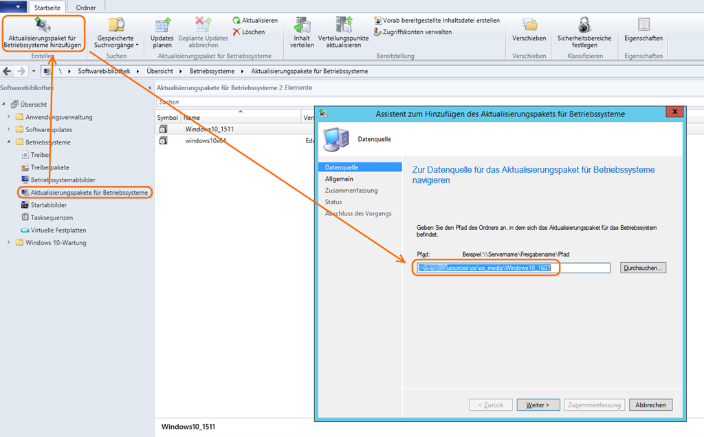 Windows 10 1607 mit SCCM verteilen | ictschule
