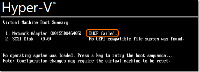 Problem mit PXE Boot in Hyper-V | ictschule