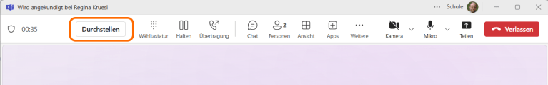 Teams Phone: Anruf durchstellen | ictschule